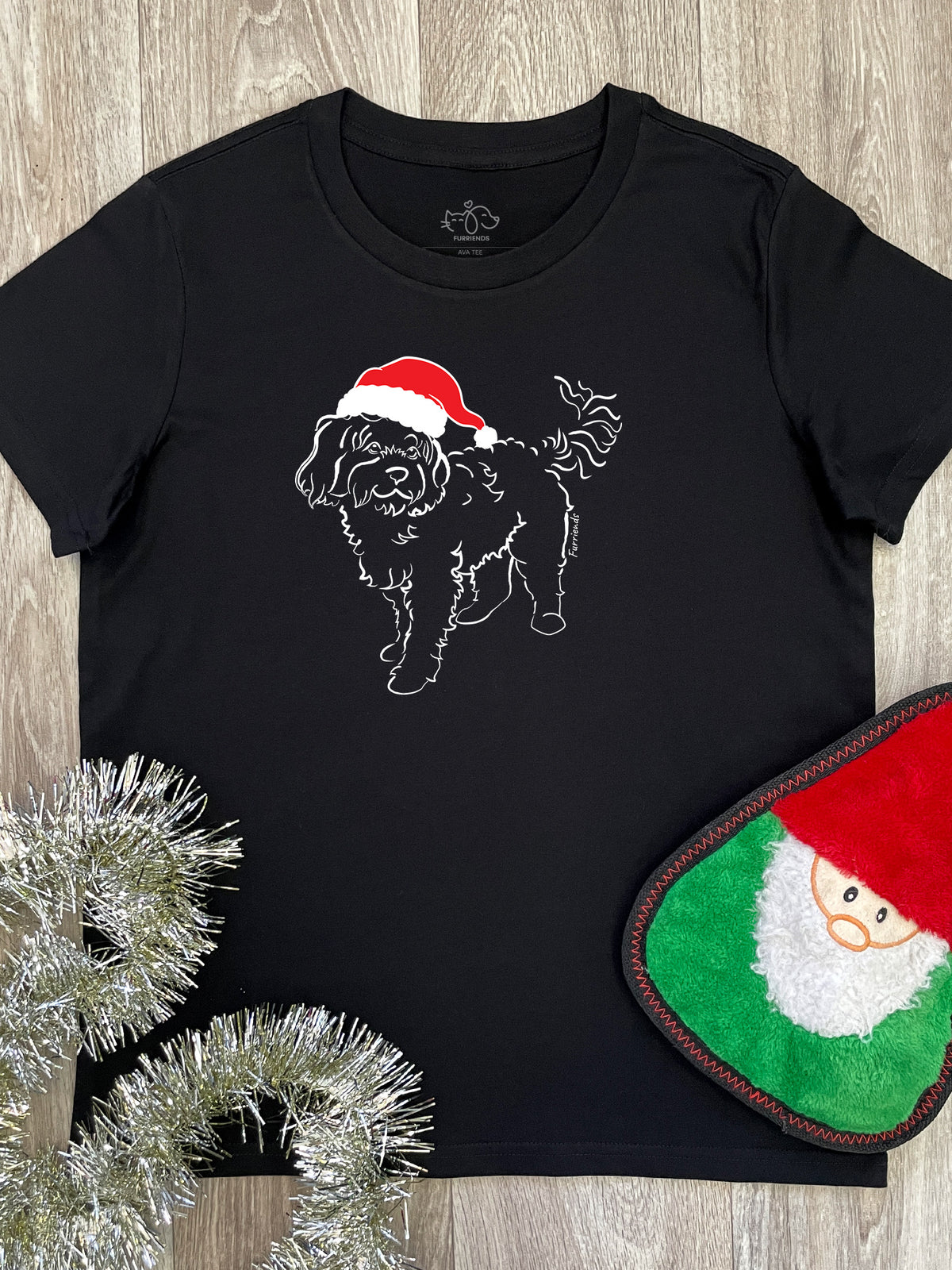 Cavoodle Christmas Edition Ava T-Shirt | Furriends Australia