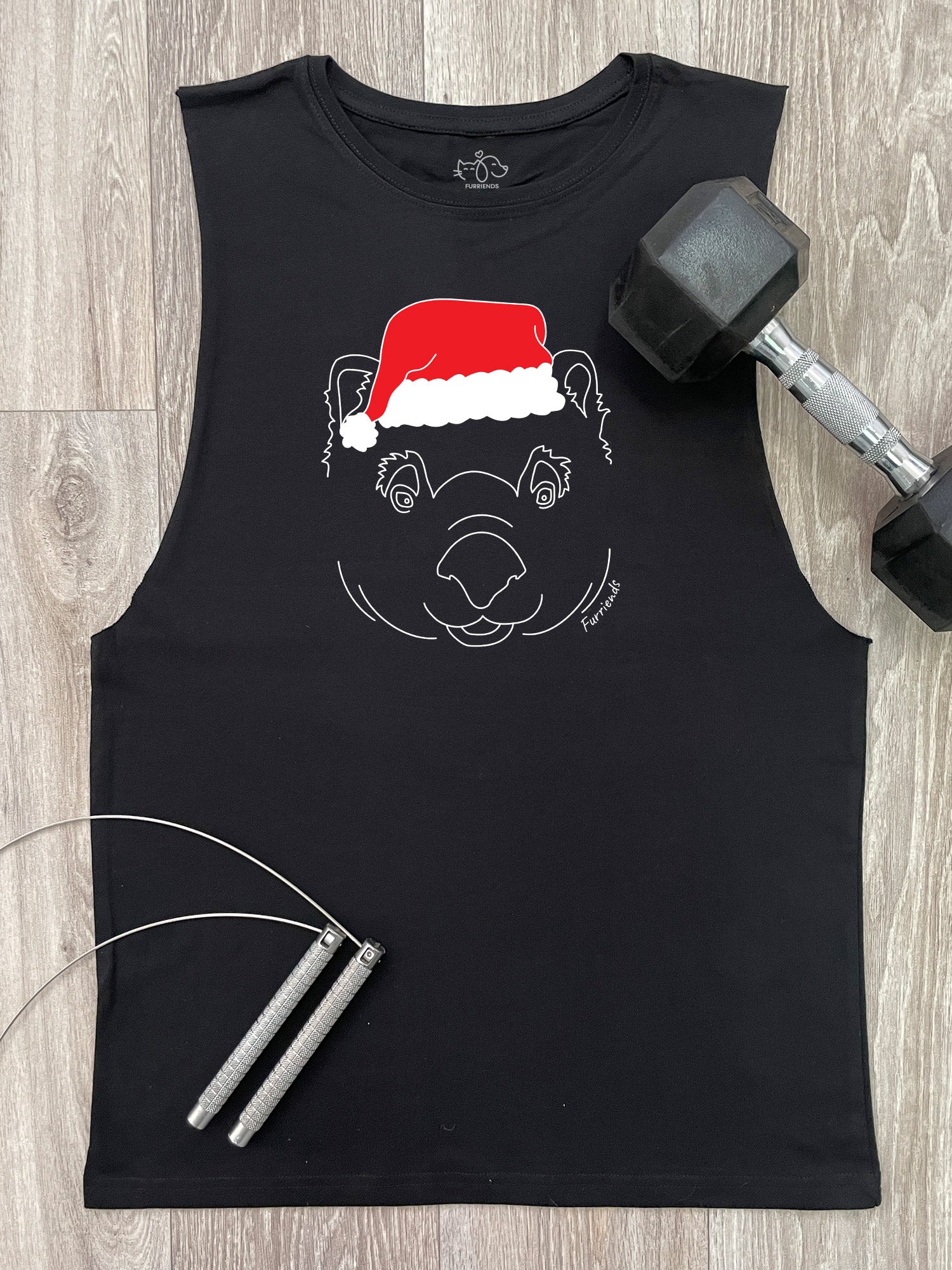 Wombat Christmas Edition Axel Drop Armhole Muscle Tank | Furriends ...