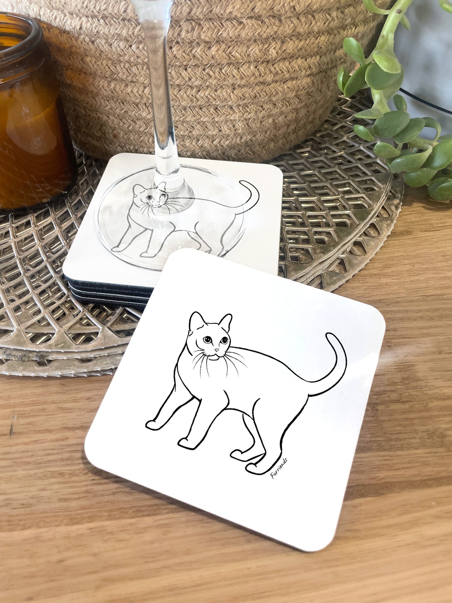 Burmese Drink Coaster | Furriends Australia
