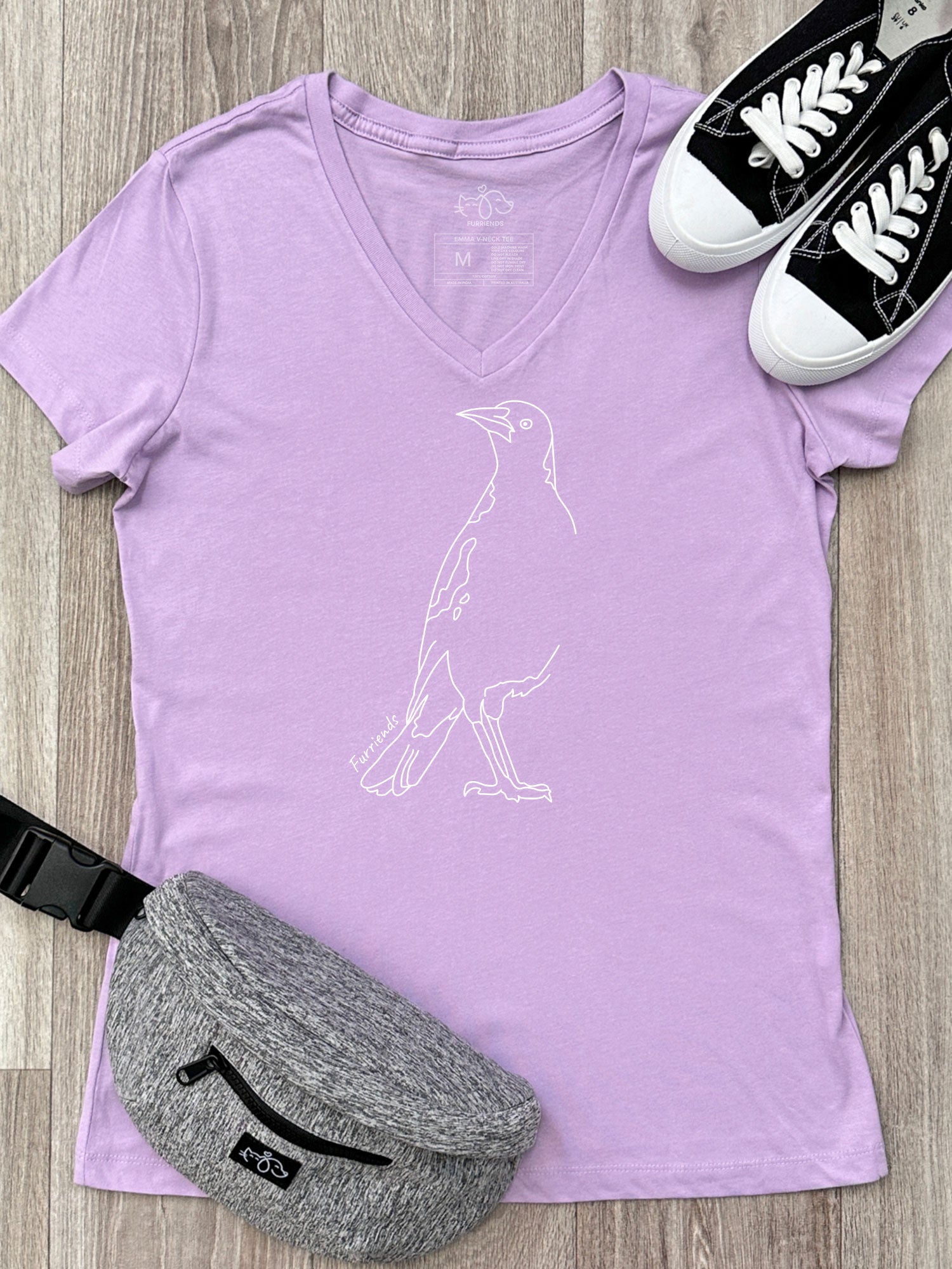 Australian Magpie Ava T-Shirt | Furriends Australia