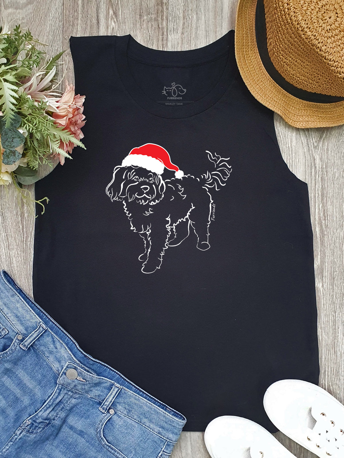 Cavoodle Christmas Edition Marley Tank | Furriends Australia