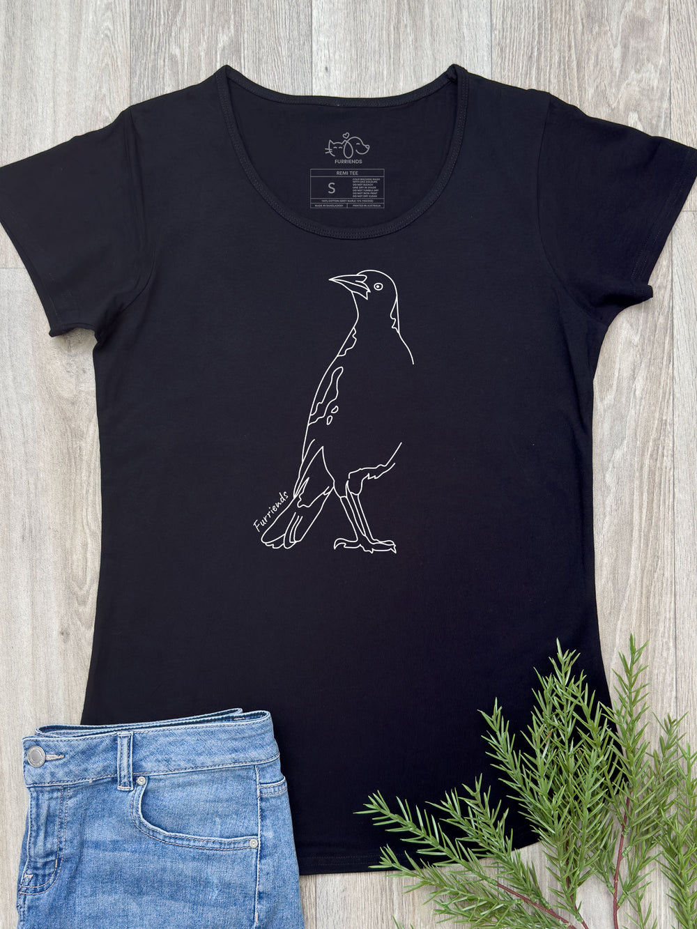 Australian Magpie Ava T-Shirt | Furriends Australia