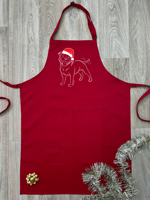 Staffordshire Bull Terrier Christmas Edition Bib Apron | Furriends ...