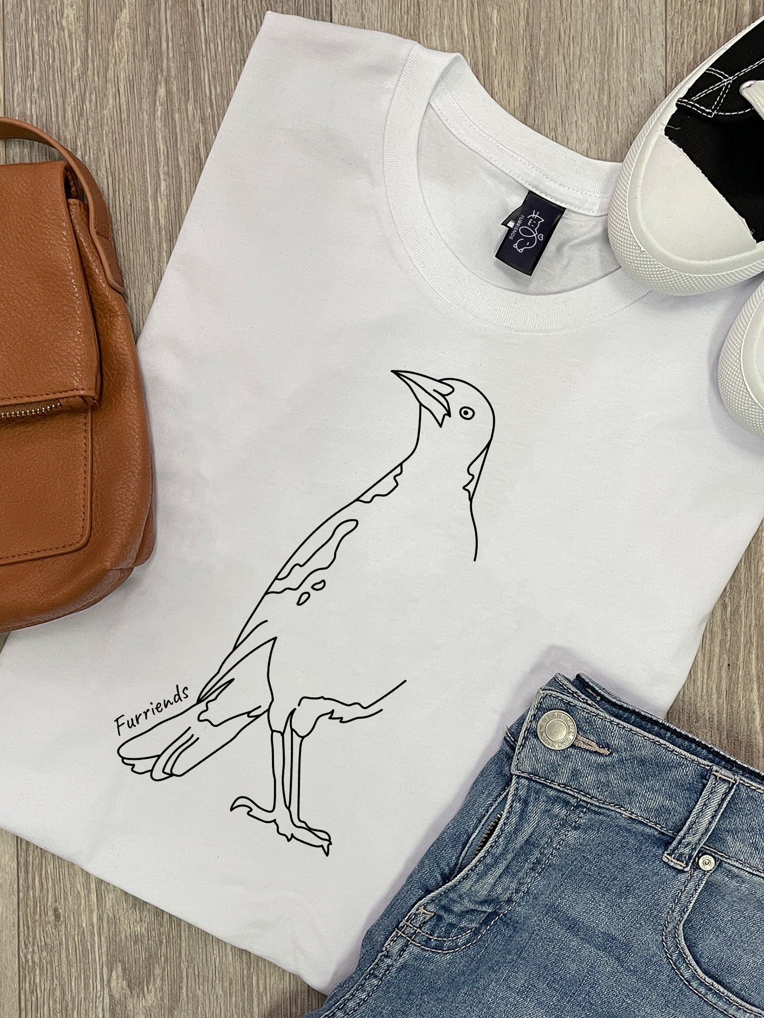 Australian Magpie Ava T-Shirt | Furriends Australia