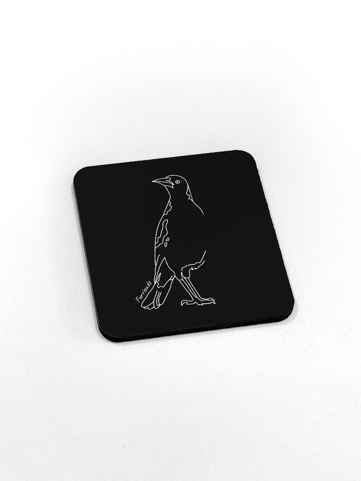 Australian Magpie Drink Coaster | Furriends Australia