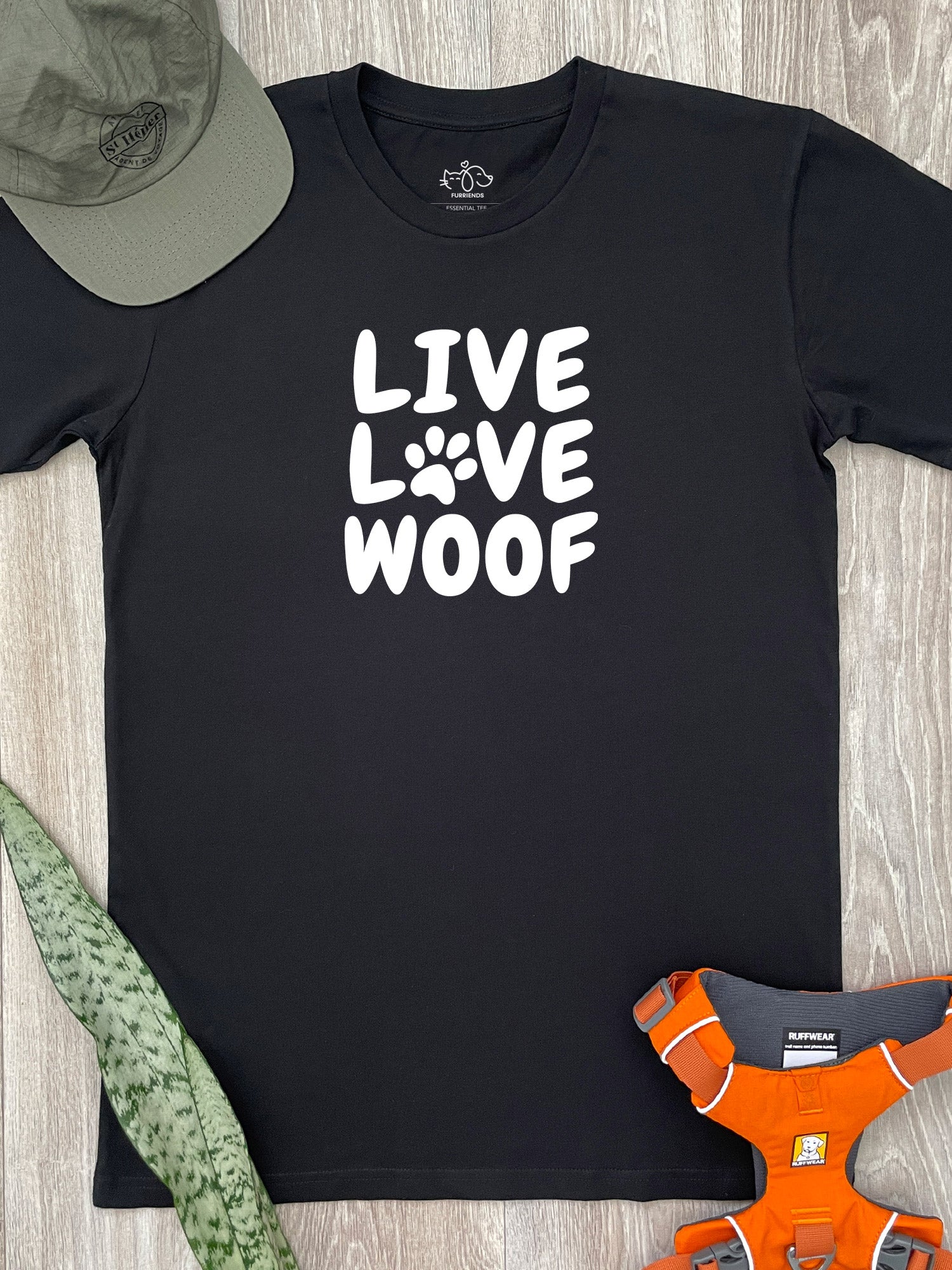 Live Love Woof Essential Tee | Furriends Australia
