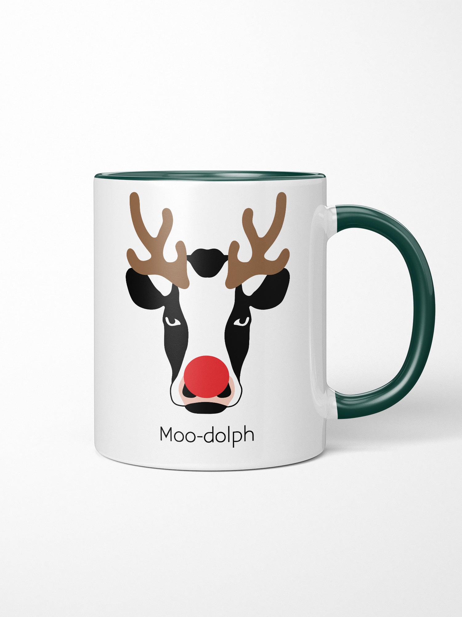 Moody Moo-dolph Ceramic Two Tone Mug | Furriends Australia